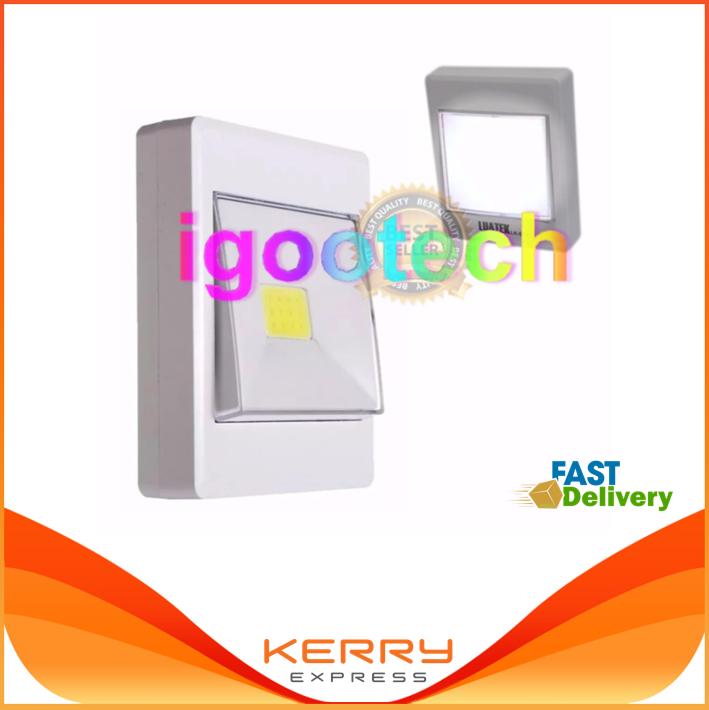 igootech ไฟติดผนัง พร้อมสวิตเปิด/ปิด ไม่ต้องเดินสาย ติดทางเดิน ตู้เสื้อผ้า ฯ 200 Lumens LED ...