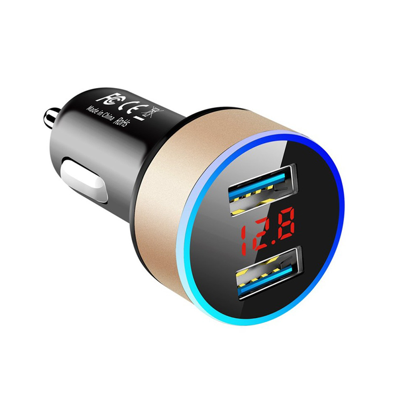 DENG USB Car Charger With LED Display Universal Mobile Phone Car ...