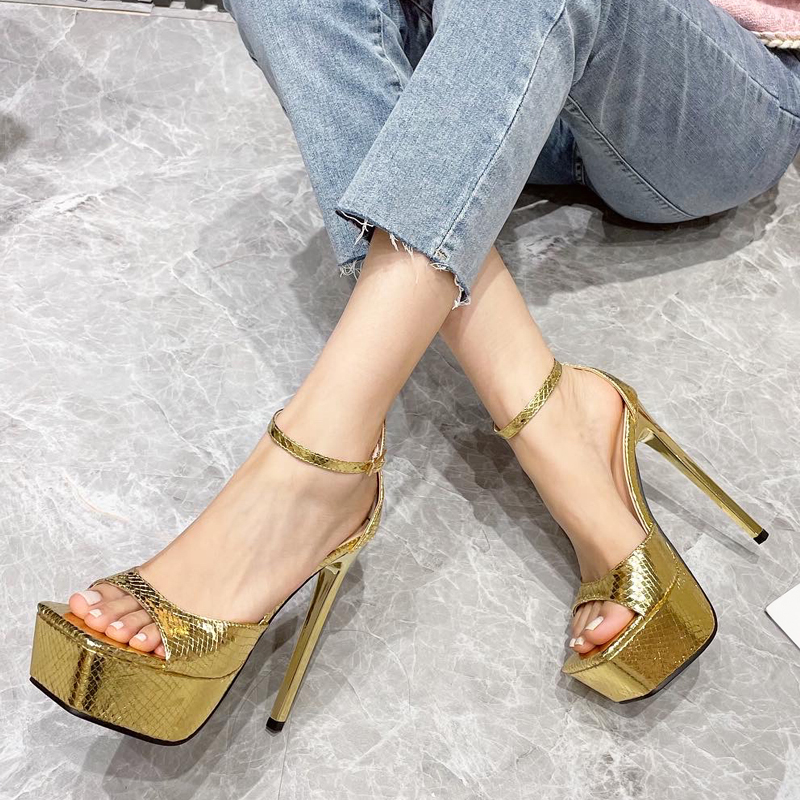 Eilyken 2022 New Summer Ankle Strap Women Sandals Platform High Heels