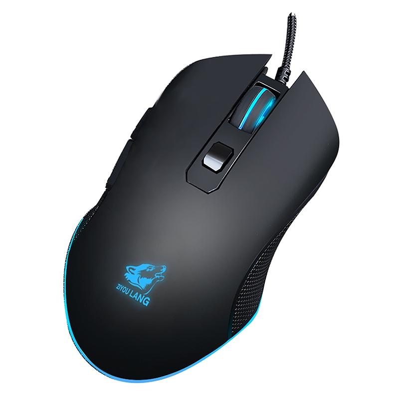 ZIYOU LANG for Free Wolf V1 Mechanical Gaming Mouse 3200DPI LED 6 ...