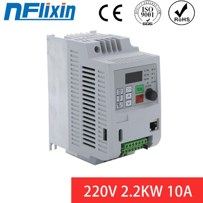 NFLIXIN VFD INVERTER 9600 220V 0.75KW/1.5KW/2.2KW/4KW/5.5KW/7.5KW 1HP ...