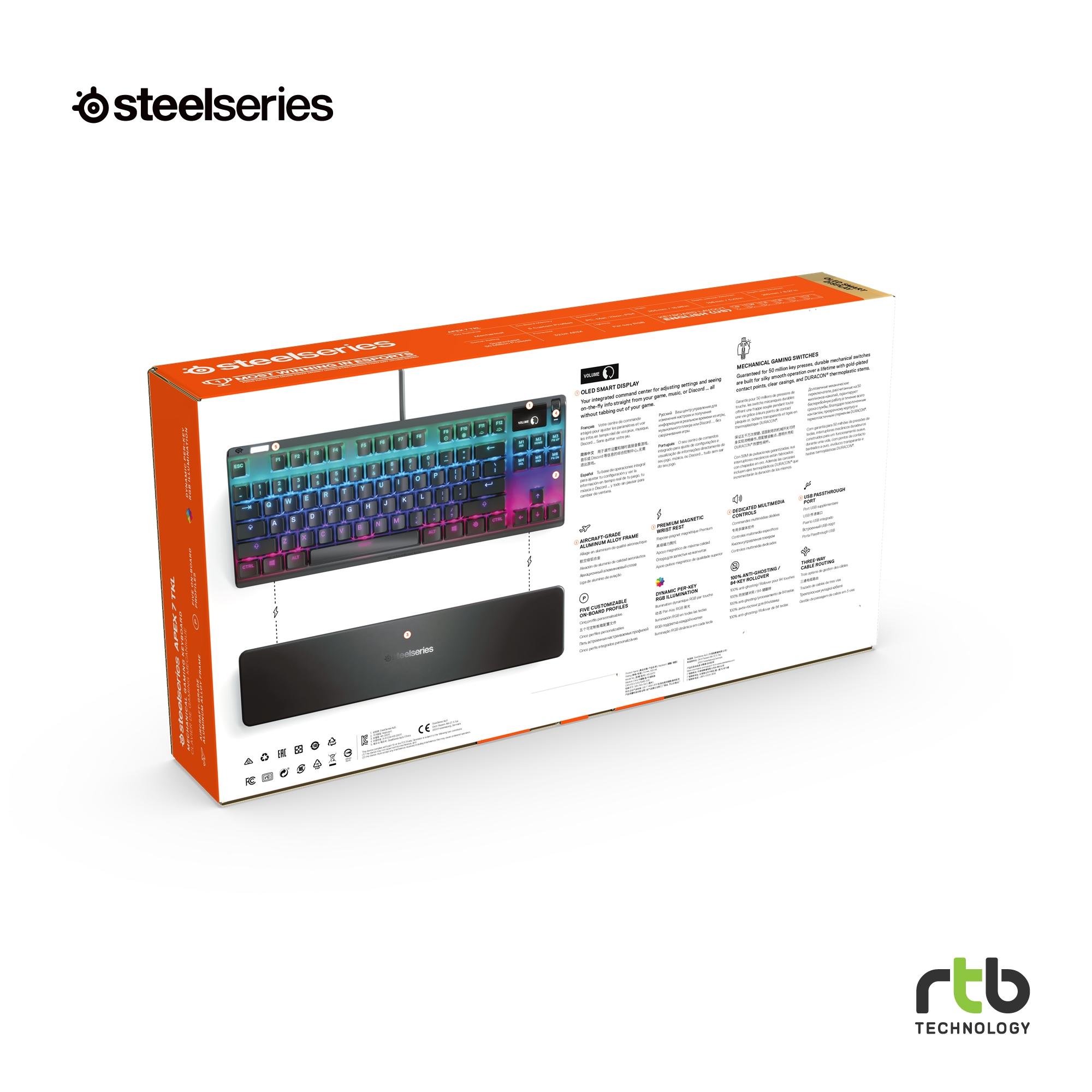 SteelSeries คีย์บอร์ดเกมมิ่ง RGB รุ่น Apex 7 TKL Red Switches - RTB ...
