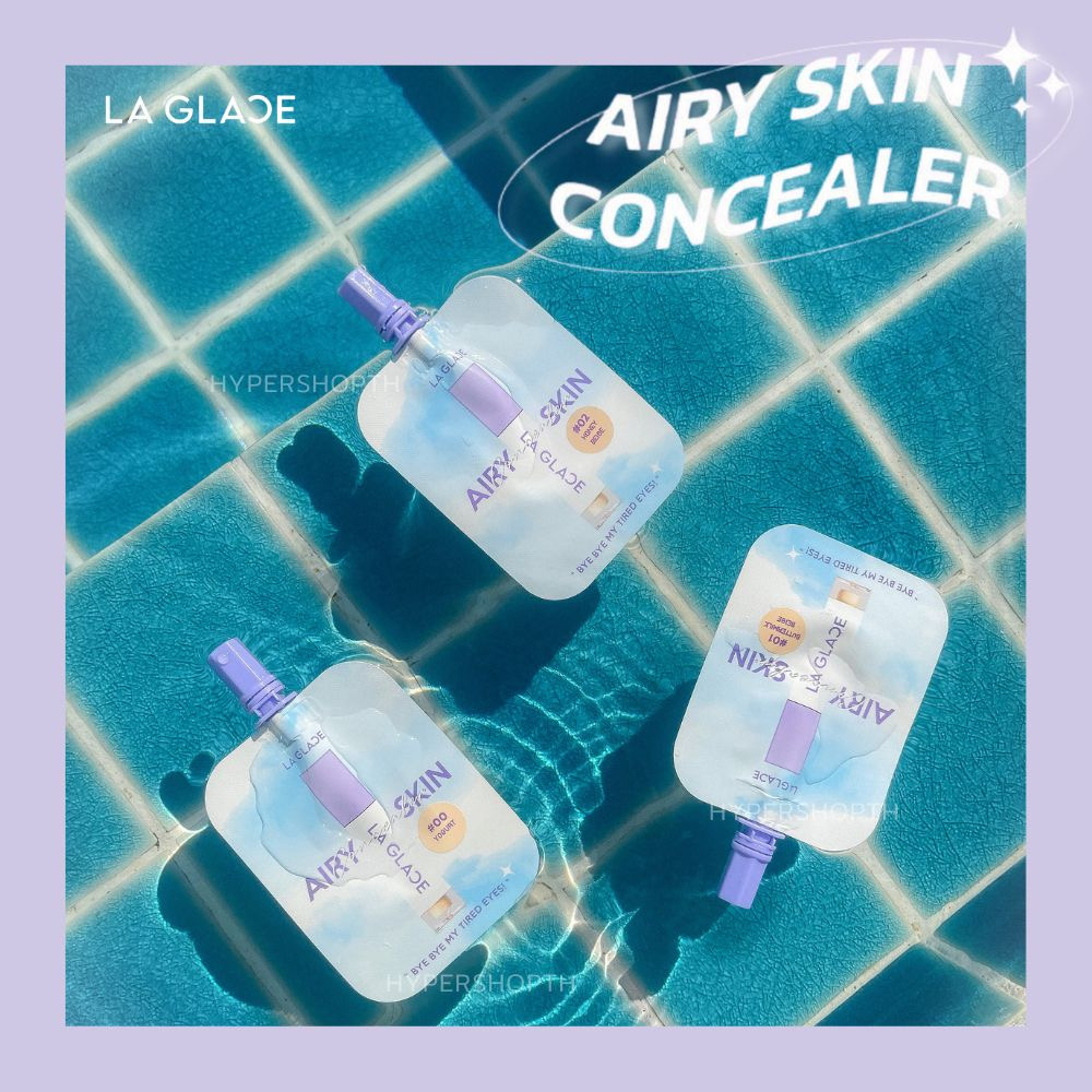 ของแท้ LA GLACE AIRY SKIN CONCEALER 2g คอนซีลเลอร์ ลากลาส คอนซีลเลอร์เนื้อเซรั่ม คอนซีลเลอร์ฟิล ...
