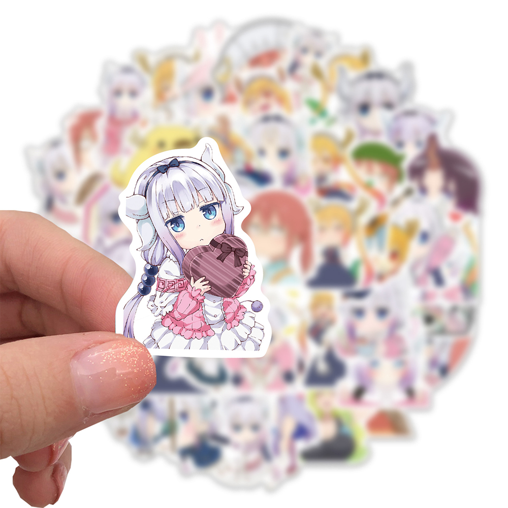 Cute Anime Miss Kobayashis Dragon Maid Cartoon Stickers Laptop ...