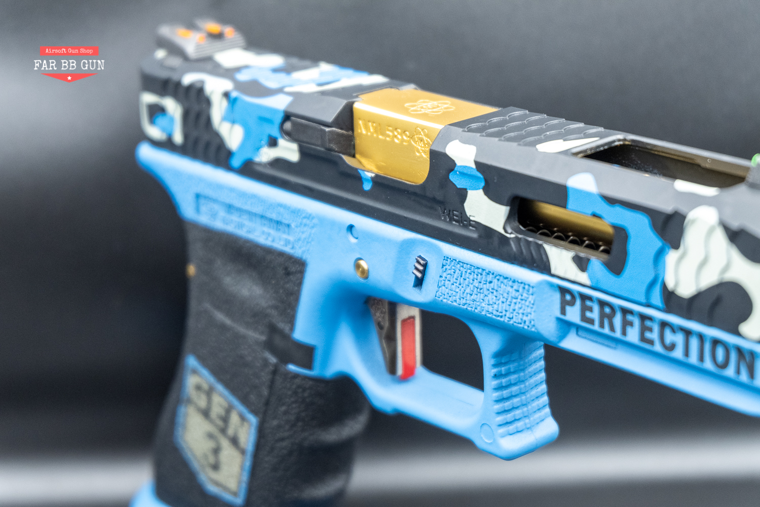 ของเล่น WE G17 G3 Custom Perfection ระบบกรีนแก๊ส - FAR BB GUN - ThaiPick