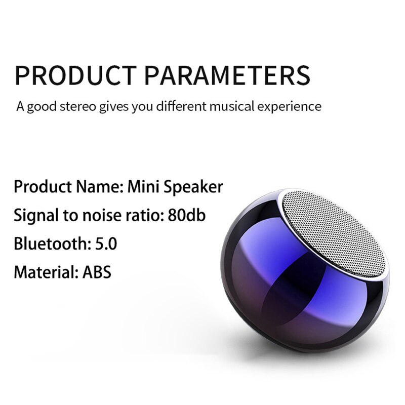 Mini Bluetooth Sound Box Bluetooth Speaker Portable Wireless Speaker ...