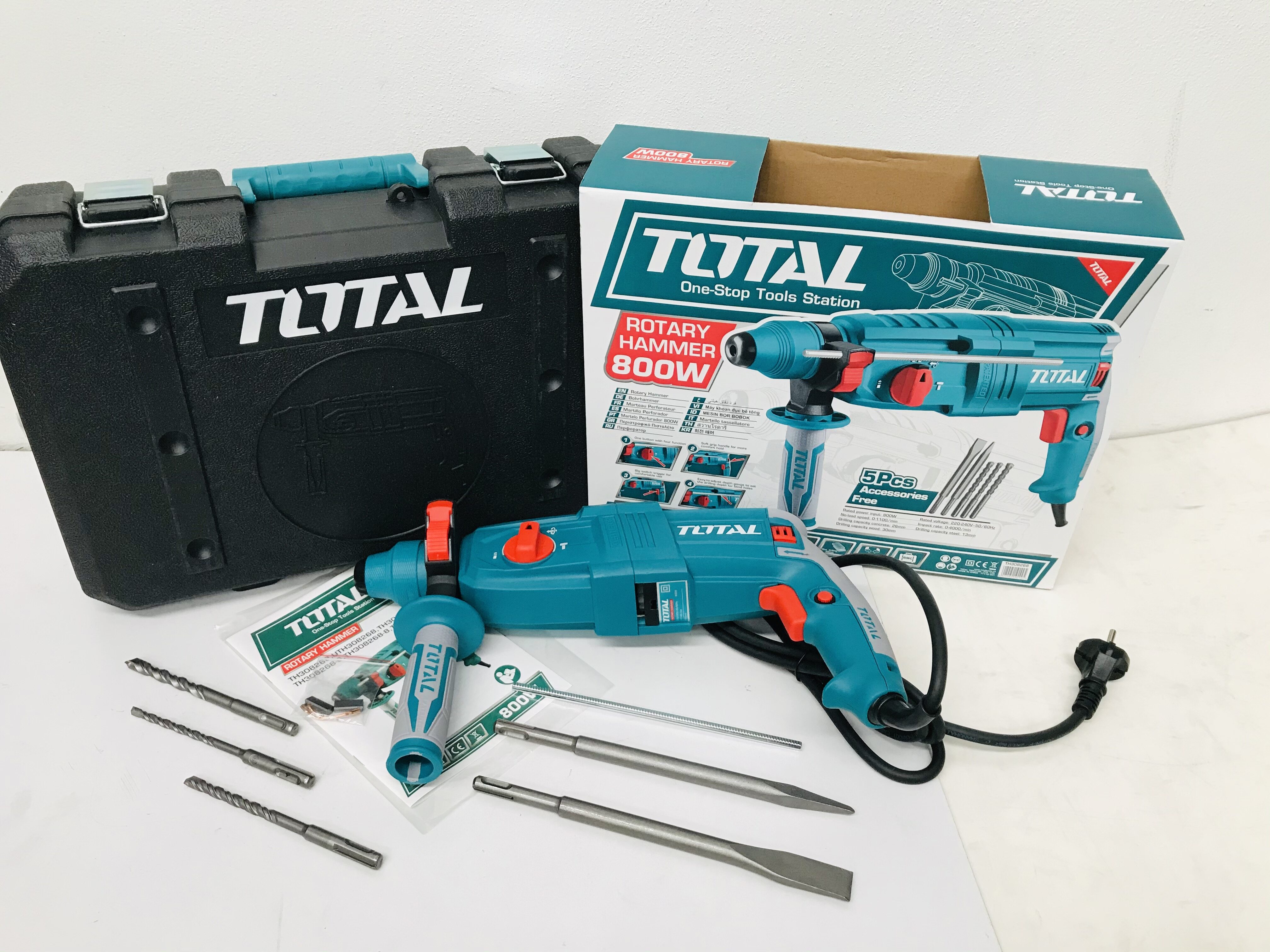 TOTAL TH-308268 สว่านโรตารี่ 3 ระบบ 800 วัตต์ 26 มม. | Lazada.co.th