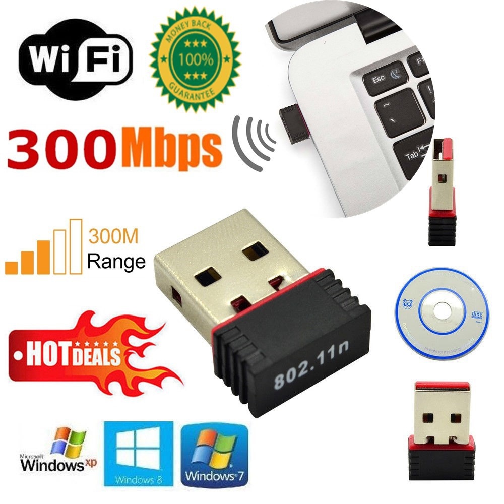 Mini USB 2.0 Wireless Wifi Adapter 802.11N 300Mbps - special person ...