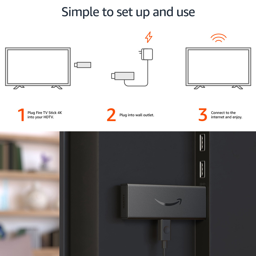 Amazon Fire TV Stick (3rd Gen) 2021 Streaming Device with Alexa Voice ...