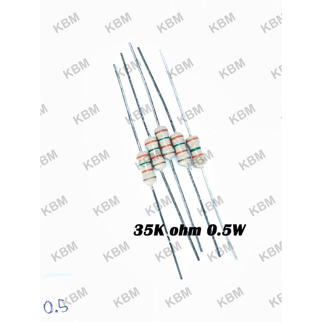 Resistor ตัวต้านทาน 35K ohm 0.5W 36K ohm 0.25W | Lazada.co.th