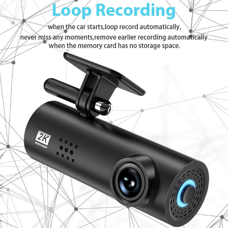 กล้องติดรถยนต์ Dash Cam 2k WDR กล้องรถยนต์ Car Camera อัจฉริยะ เลนส์มุม ...