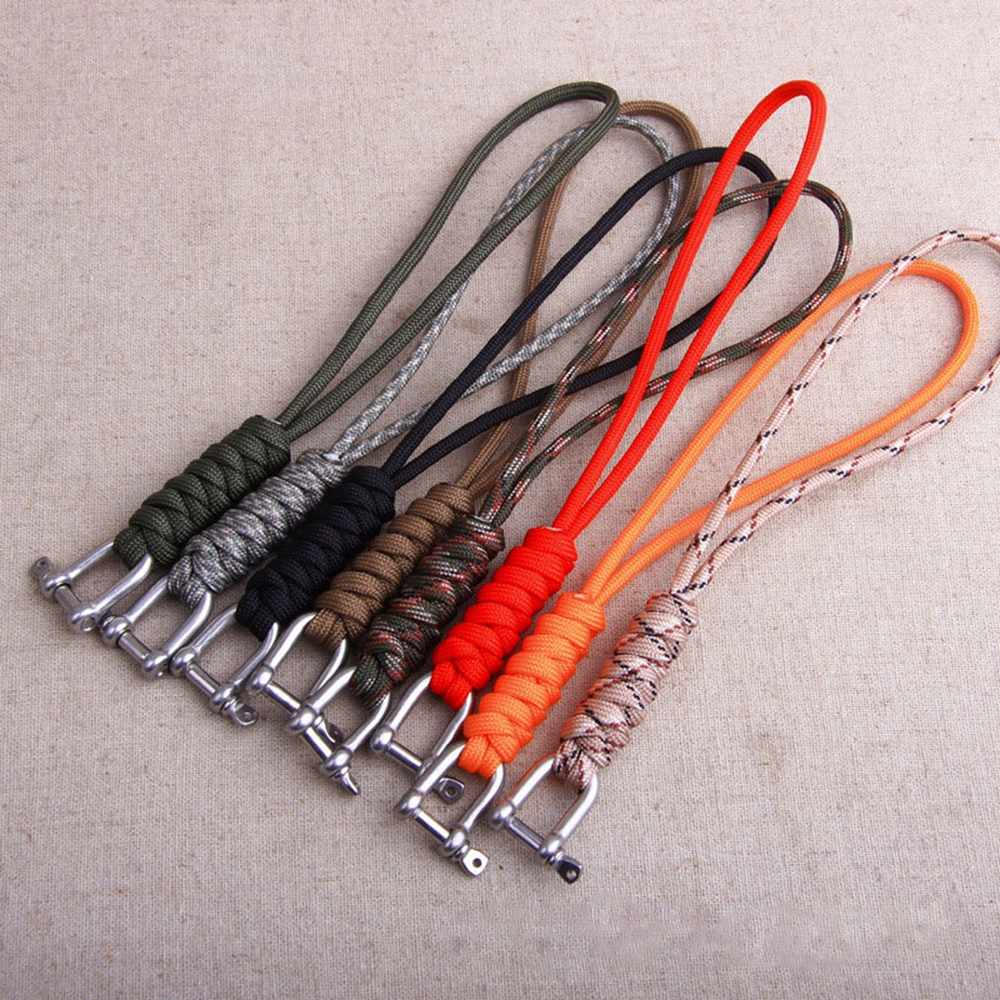 COD1x เชือกร่มกลางแจ้ง กล้อง Anti-lost Lanyard Climb Keychain Tactical ...