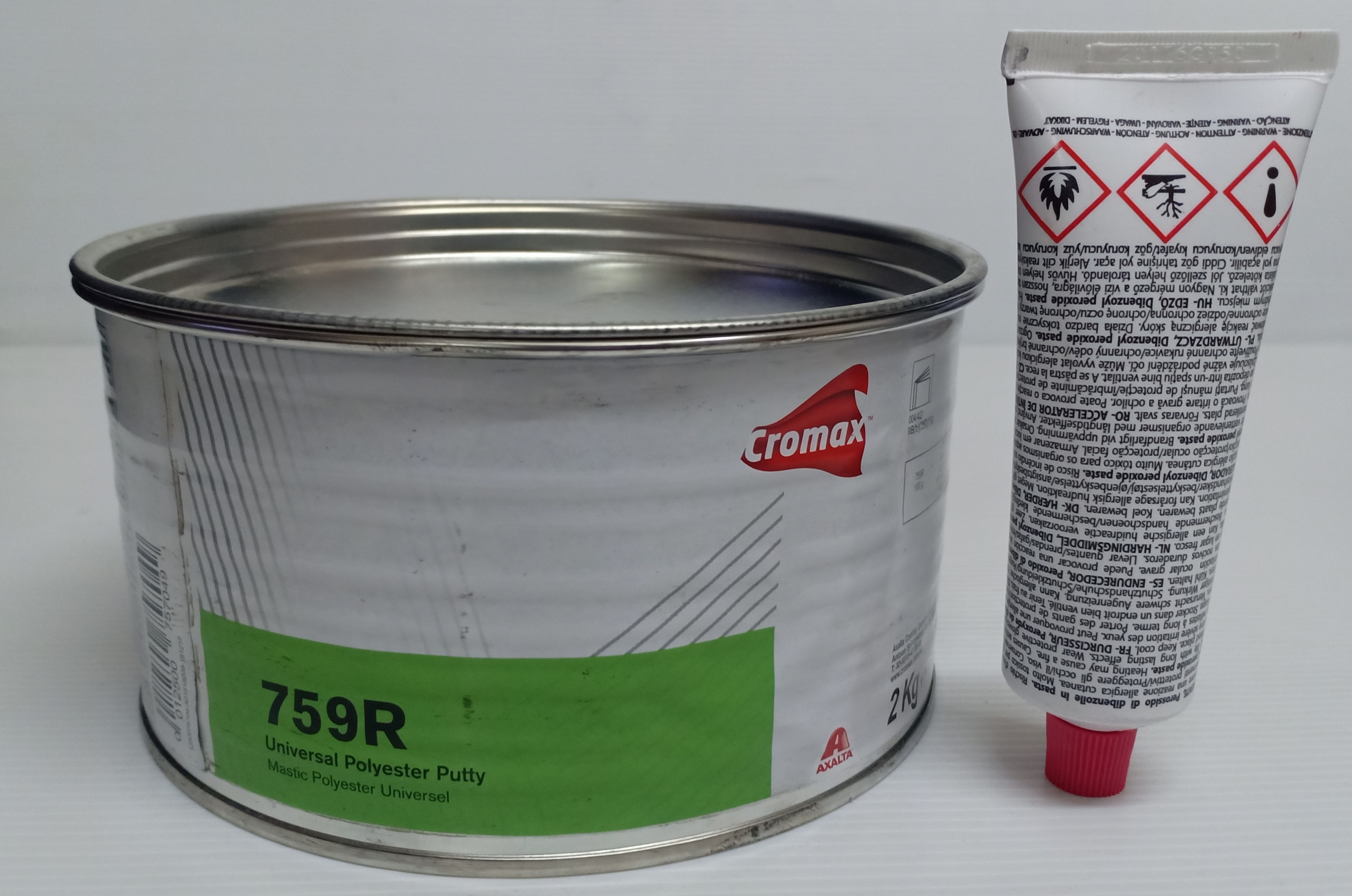 สีโป๊ว สีโป๊วพลาสติก สีโป้วรถยนต์ Cromax 759R สีโป๊วพลาสติก อเนกประสงค์ (Universal Polyester ...