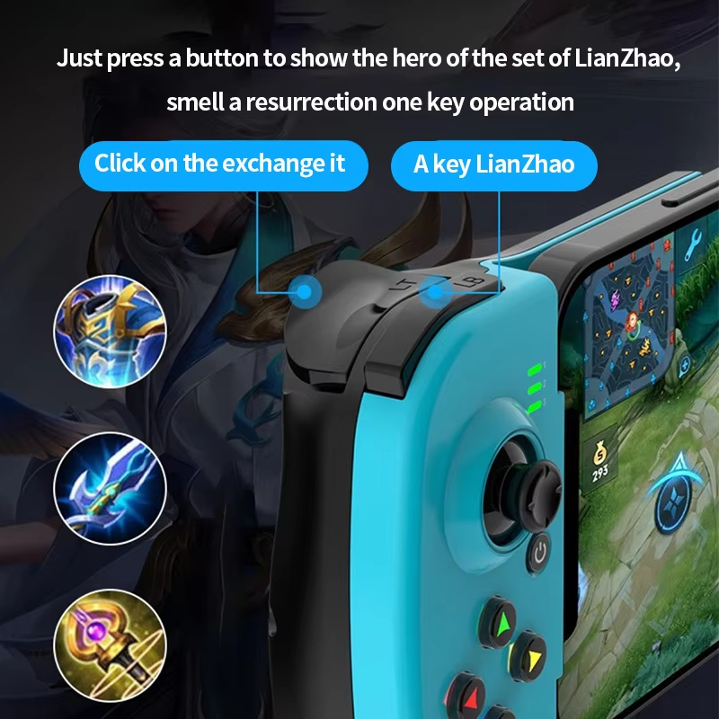 Wireless BT 5.0 Stretchable Game Controller สำหรับ PS4 Switch PC Mobile ...