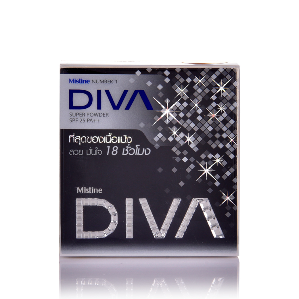 Mistine Number One Diva SPF 25PA แป้งพัฟมิสทีน นัมเบอร์วัน ดีว่า - 2sistersbeauty - ThaiPick