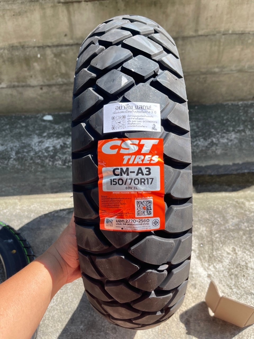 ยาง superbike CST tyre CM-A3 ลายวิบาก ขนาดยาง 120/70R-19 170/60R-17 ปี23 สุดยอดยางคุณภาพ ...