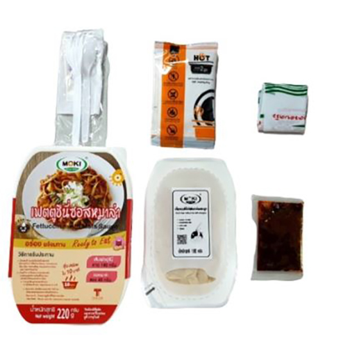 MOKI เฟตตูชินี่ซอสหมาล่า พร้อมทาน 220g x 1 (FK0254) Fettuccine with Mala Sauce หม้อร้อนไม่ง้อไฟ ...