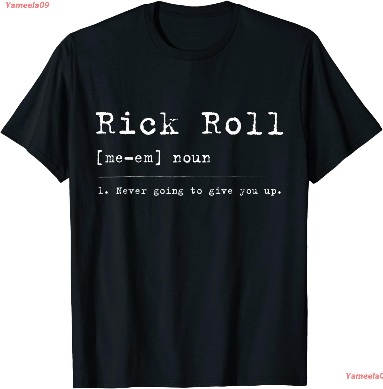 Yameela09 เสื้อยืด Rick Roll Definition Meme T-Shirt เสื้อ ผู้ชาย เสื้อ ...