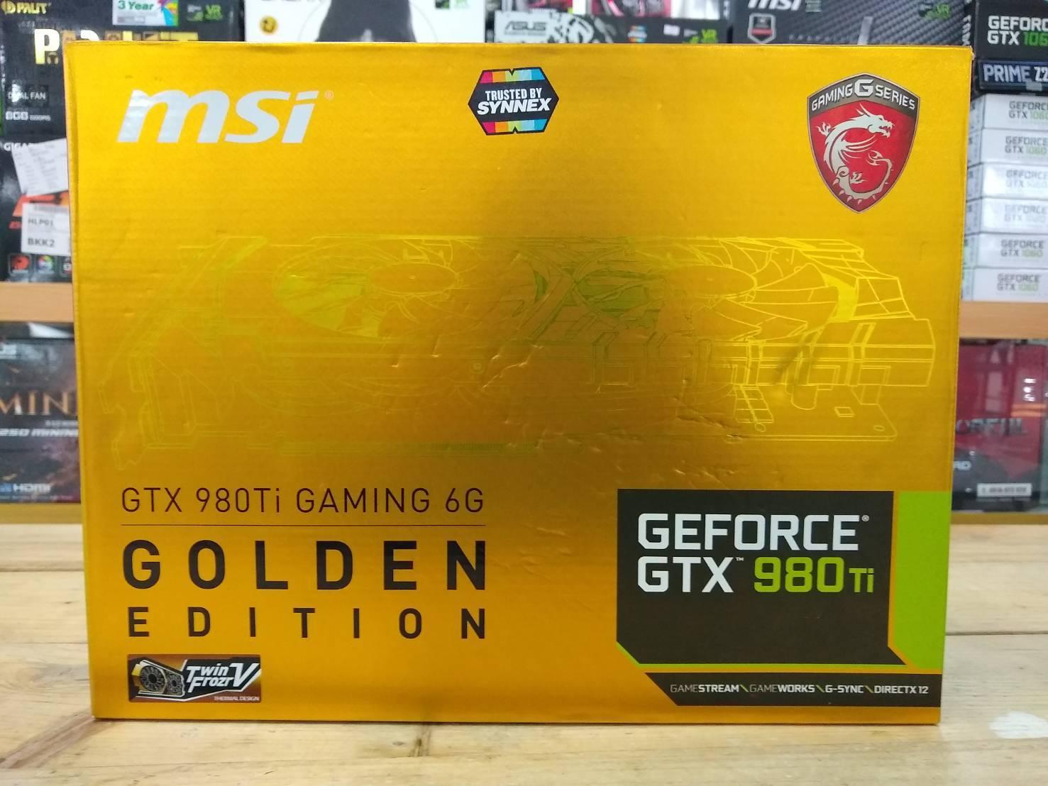 VGA การ์ดจอ MSI GTX 980Ti Gaming. 6GB. Golden edition - Ntech computer ...