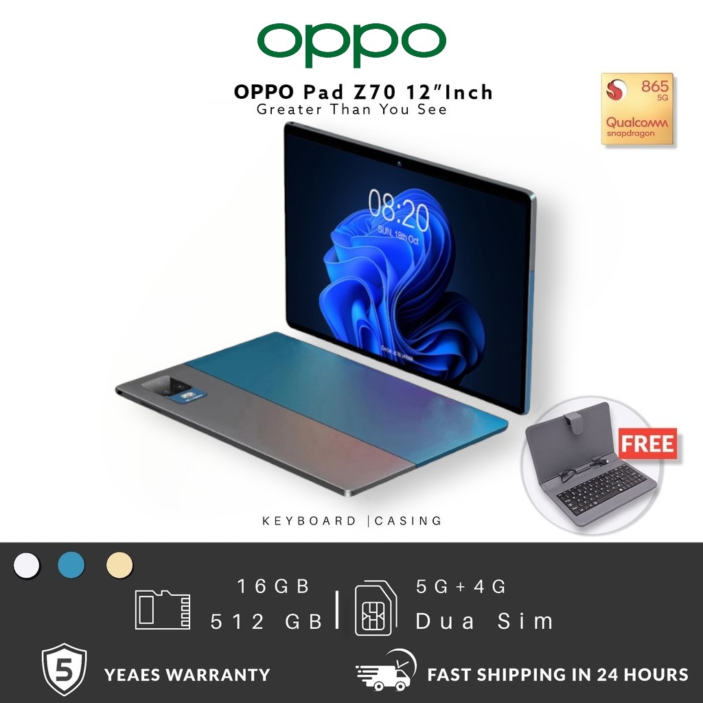 จัดส่งฟรี OPPO Tablet PC แท็บเล็ต 12.8 Inch Android 11.0 ุ12GB RAM ...