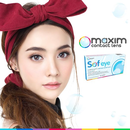 Maxim Sofeye คอนแทคเลนส์รายเดือนแบบใส 1 คู่ - นรารินทร์กรุ๊ป - ThaiPick