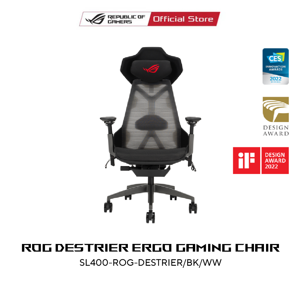 ASUS ROG Destrier Ergo Gaming Chair - เก้าอี้เกมมิ่ง Cyborg-Inspired ...