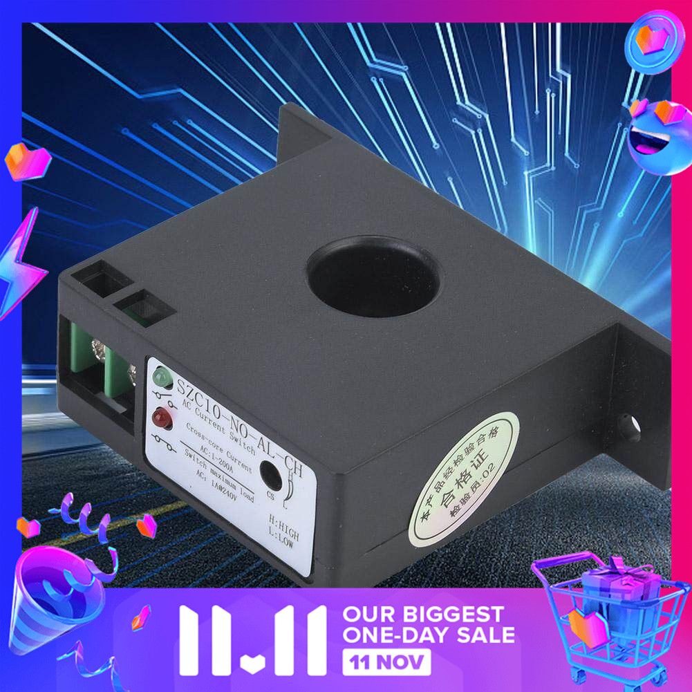 SZC10-NO-AL-CH Self Supply Adjustable Normally Open AC Current Sensing ...