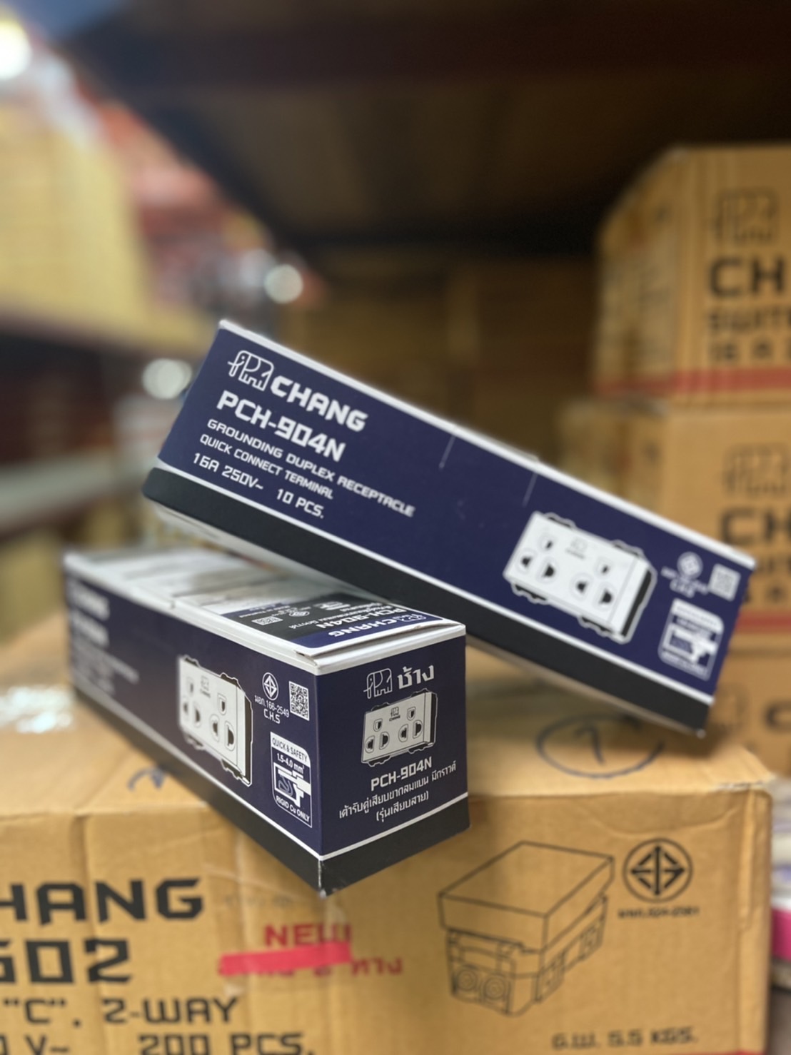 BUGกราวด์คู่ ยี่ห้อ Chang รุ่น PCH-904N ตราช้าง ราคา/10ตัว ต่อ1กล่อง - We retail online - ThaiPick