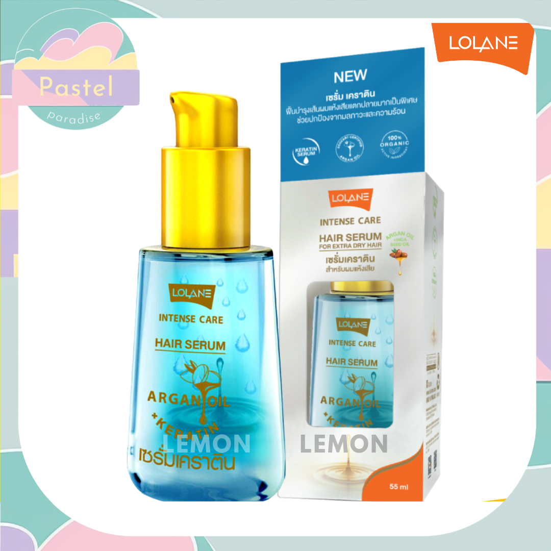 Lolane Intense care hair serum Argan Oil 10/55ml โลแลน อินเทนซ์ แคร์ แฮร์ เซรั่ม อาร์แกน ออยล์ ...