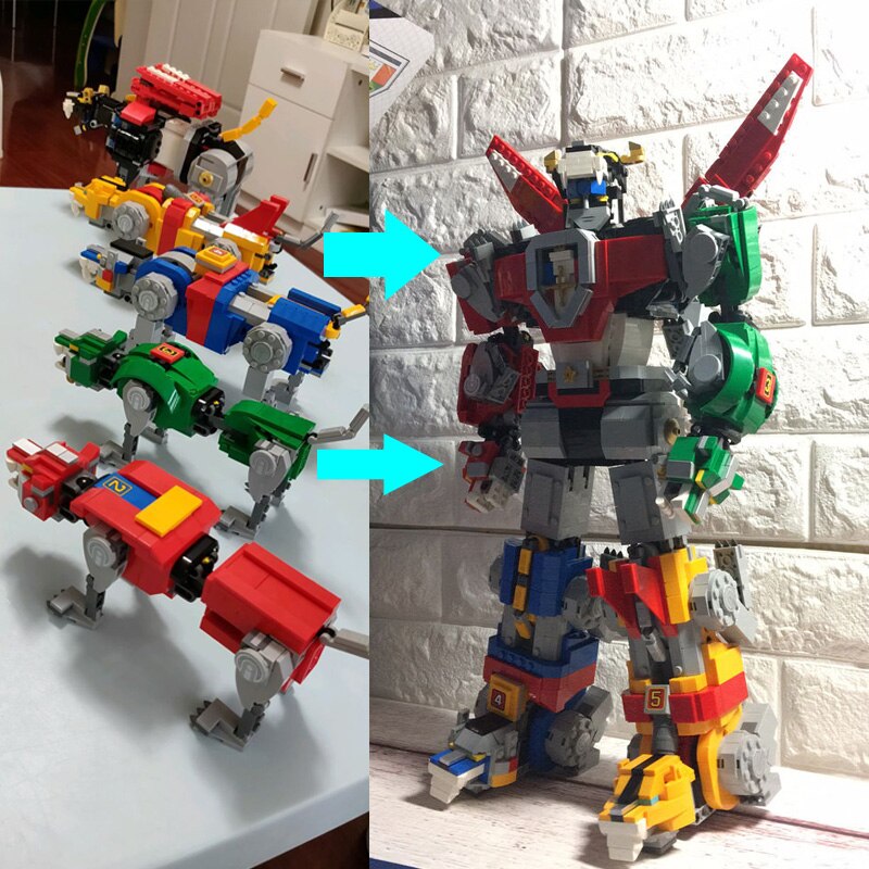 All Ideas Voltron Robot 2300+Pcs Model Moc Modular Building Blocks ...