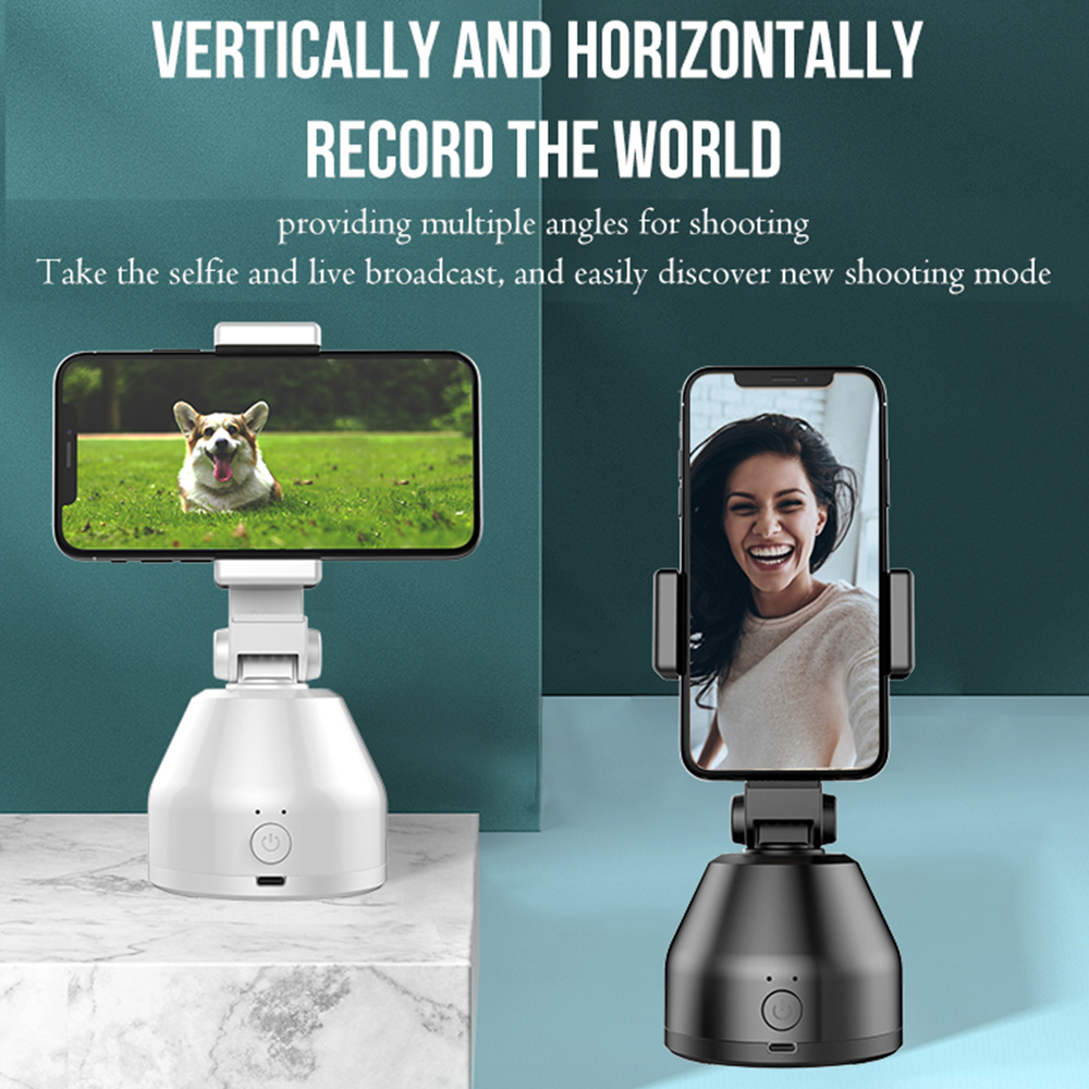 2021Selfie Stick 360-Degree Rotation Auto Face Object Tracking Smart ...