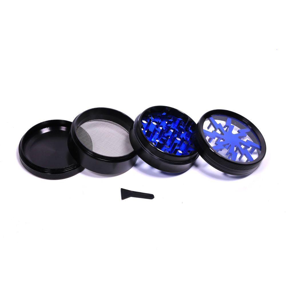 4 Pieces Flash Aluminum Grinder – Blue - RAWlife247 - ThaiPick