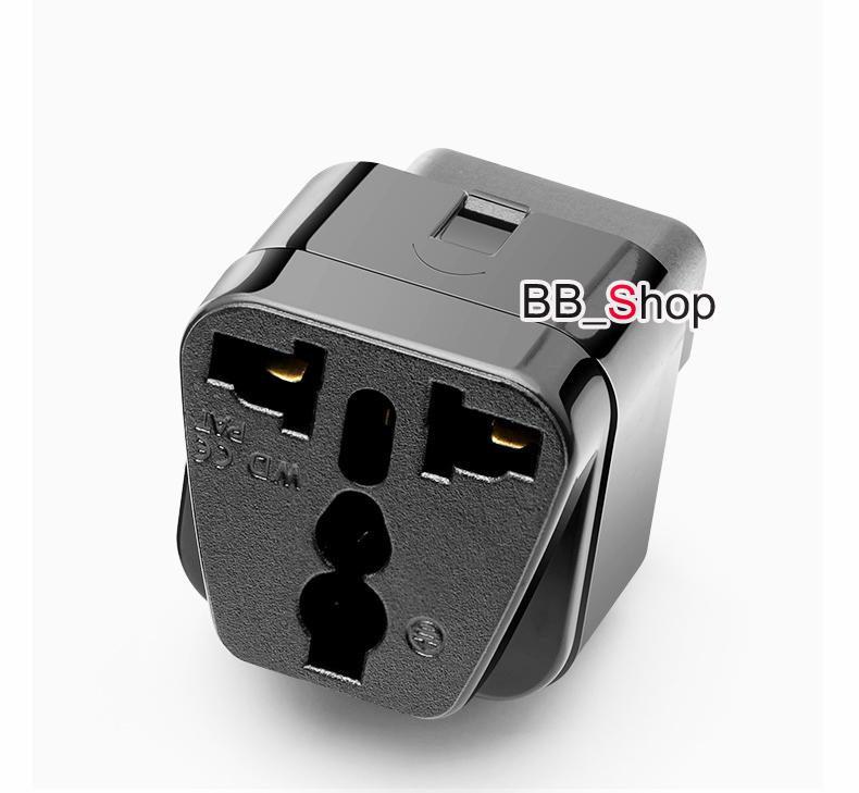 UPS ADAPTER UPS/หัวแปลง ปลั๊กups IEC to 3 PIN ปลั๊กAPC สีดำ - BBOA ...