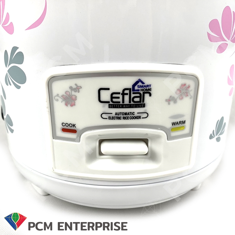 CEFLAR PCM หม้อหุงข้าวไฟฟ้าพร้อมซึ้งนึ่งอาหาร รุ่น CR-010 ขนาด 1 ลิตร - PCM Enterprise - ThaiPick