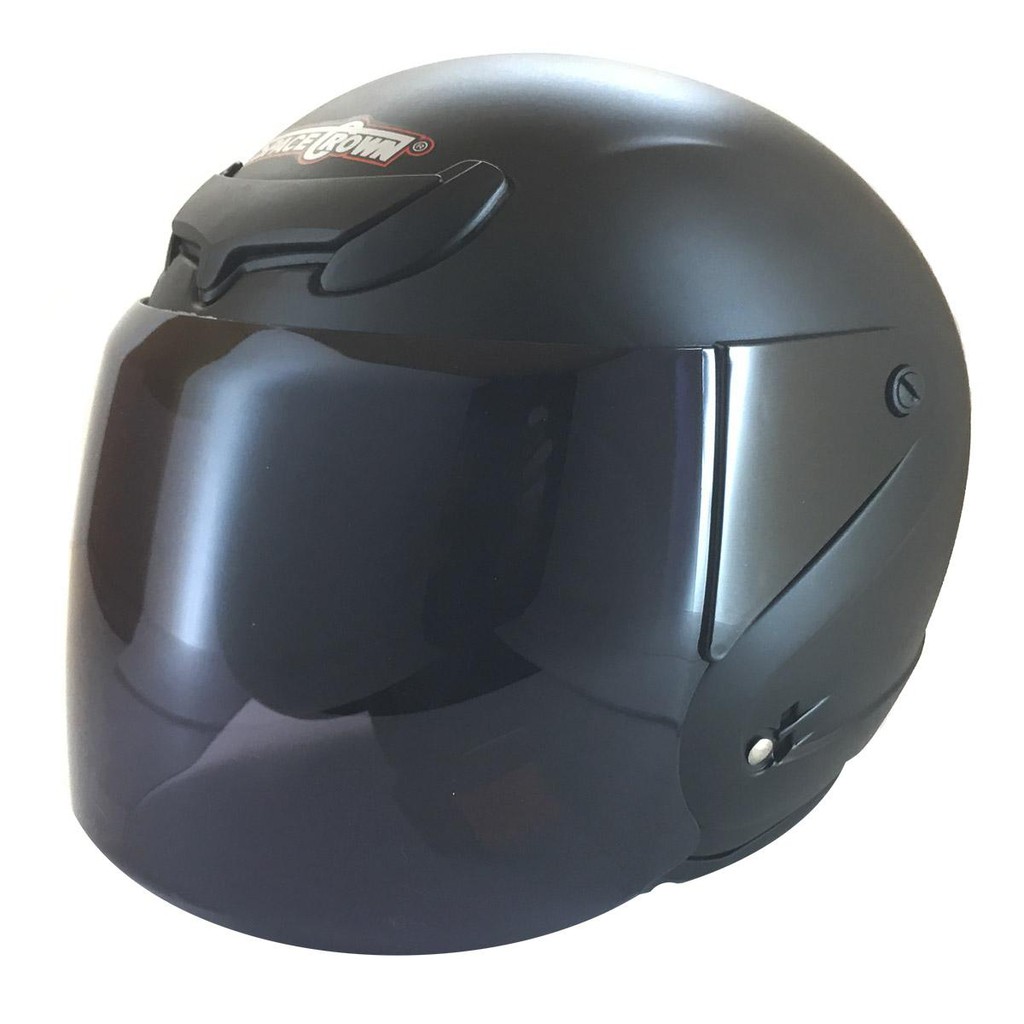 หมวกกันน็อคเต็มใบเปิดหน้า SPACE CROWN Open Face รุ่น PHOENIX-D มีแว่น 2 ...