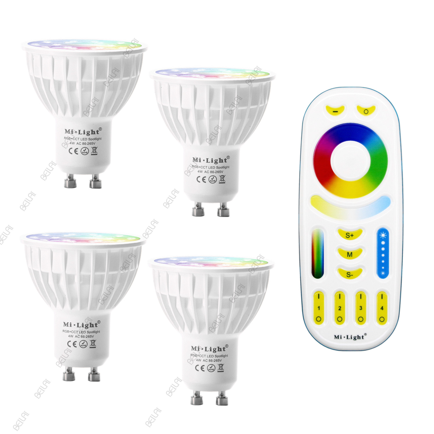 Mi Light Dimmable Led Bulb 4W GU10 RGB CCT (2700-6500K) MiLight led ...