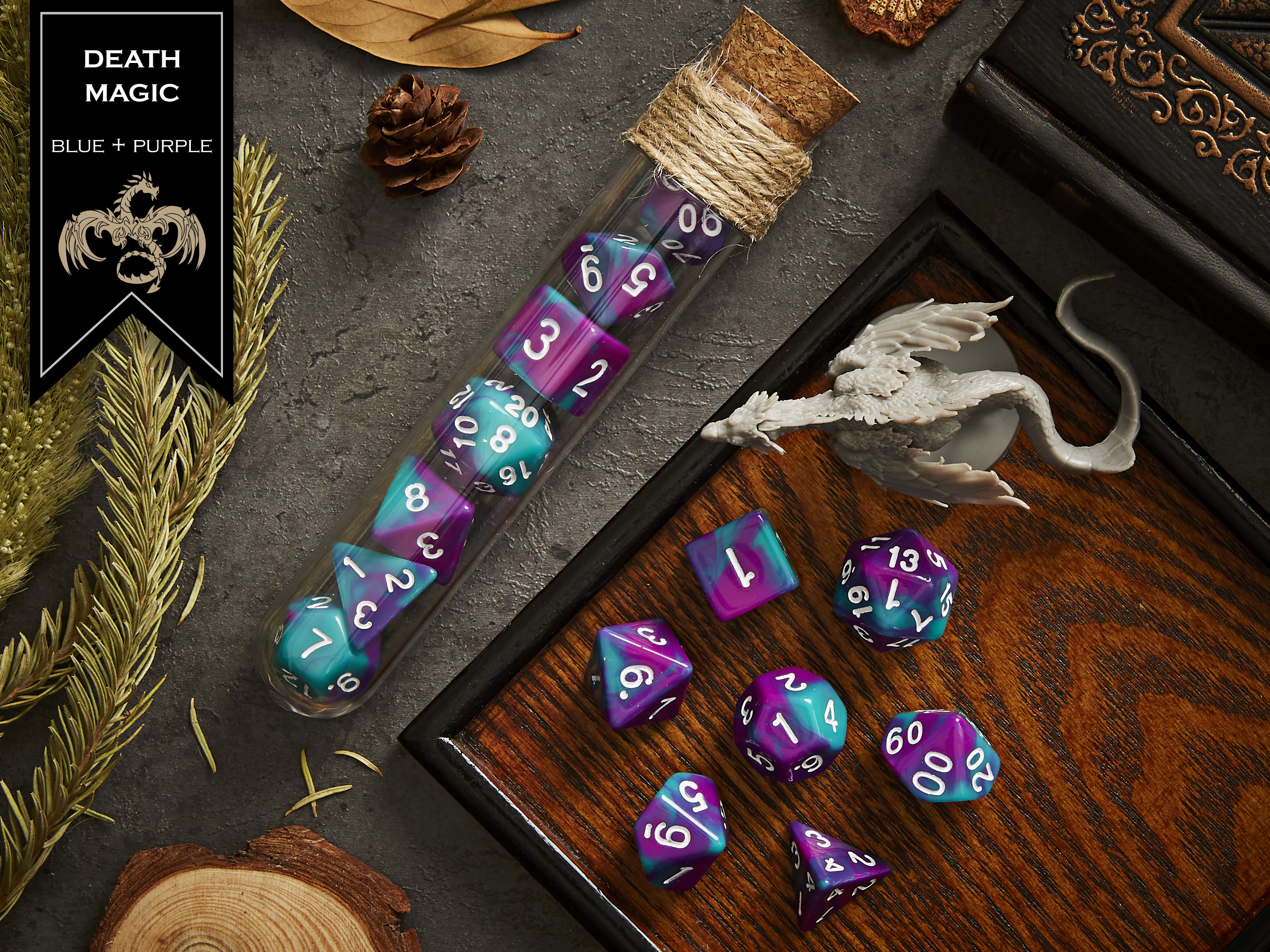 Potion Flask with Dice Set of 7 | ลูกเต๋า Dice For DnD D&D MTG RPG TRPG ...