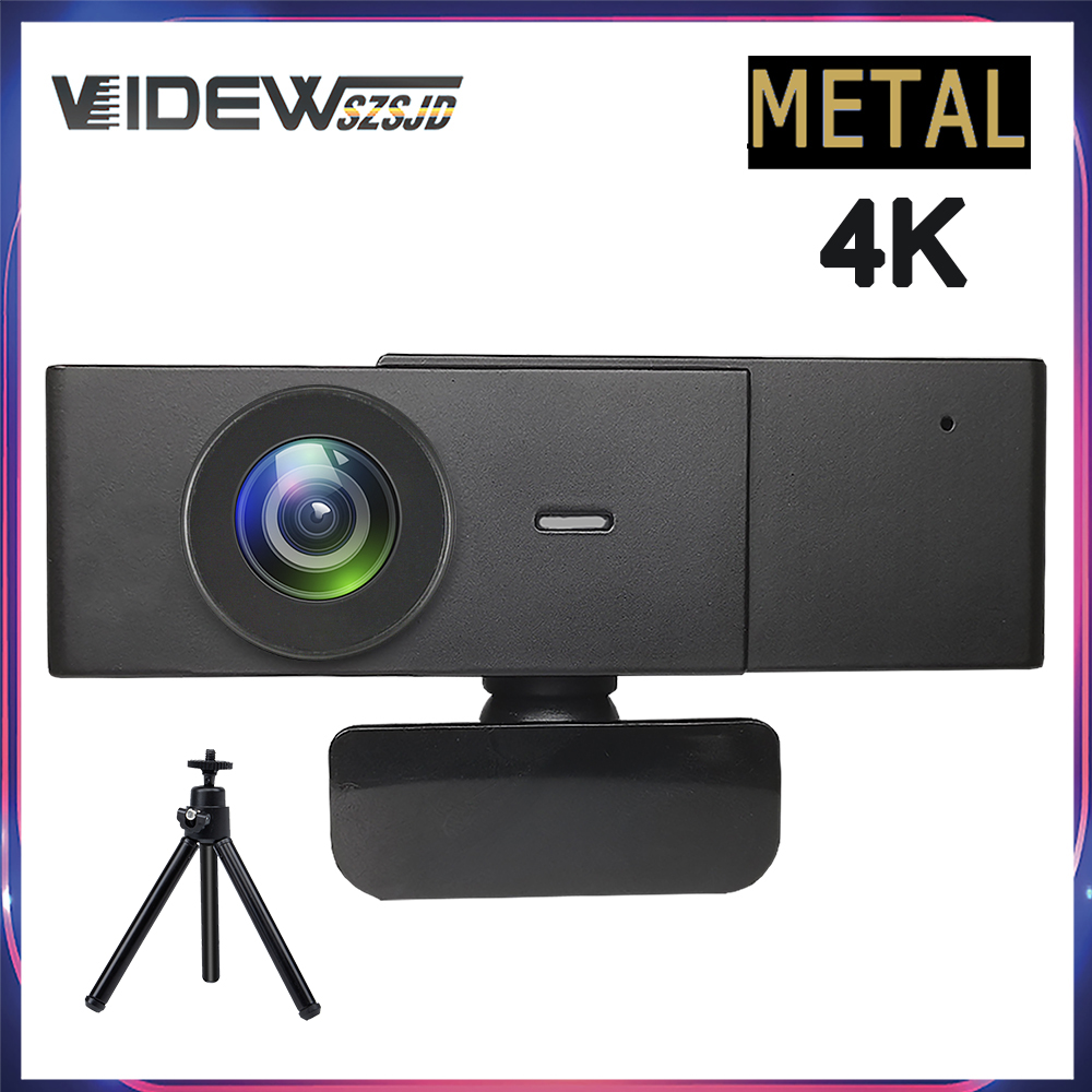 New Webcam 4K Full HD USB Web Camera with Microphone Tripod for PC ...