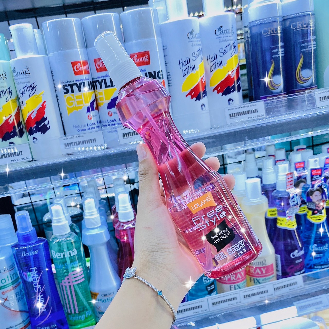 LOLANE FREESTYLE GEL SPRAY.โลแลน ฟรีสไตล์สเปรย์ 215 มล.(มีให้เลือก 3 ...
