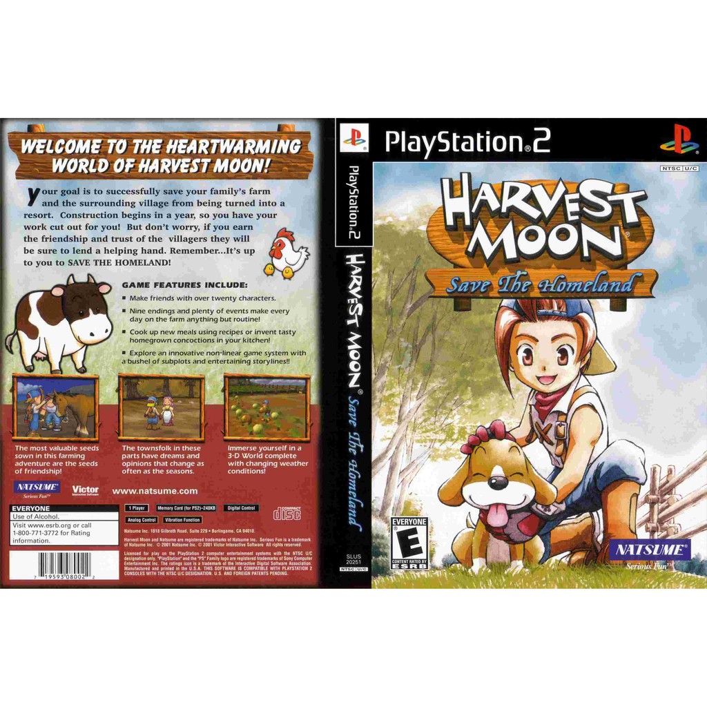 Fishing???? แผ่นเกมส์ PS2 (ส่งไว) Harvest Moon All (USA) [ Kids Toy ...