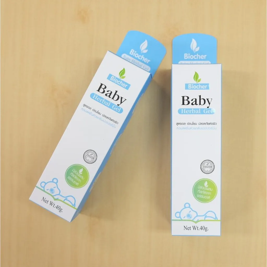 Biocher Baby Herbal Gel มหาหิงค์ สูตรเจล กลิ่นเปปเปอร์มิ้น บรรเทา ...