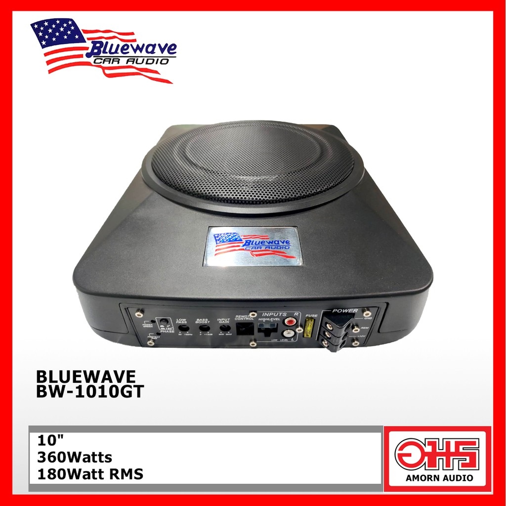 โค้ดLQSS7ลดสูงสุด1000 BLUEWAVE BW-1010GT Active Subwoofer ซับบ๊อค 10 นิ้ว กำลังขับสูงสุด 1000W ...