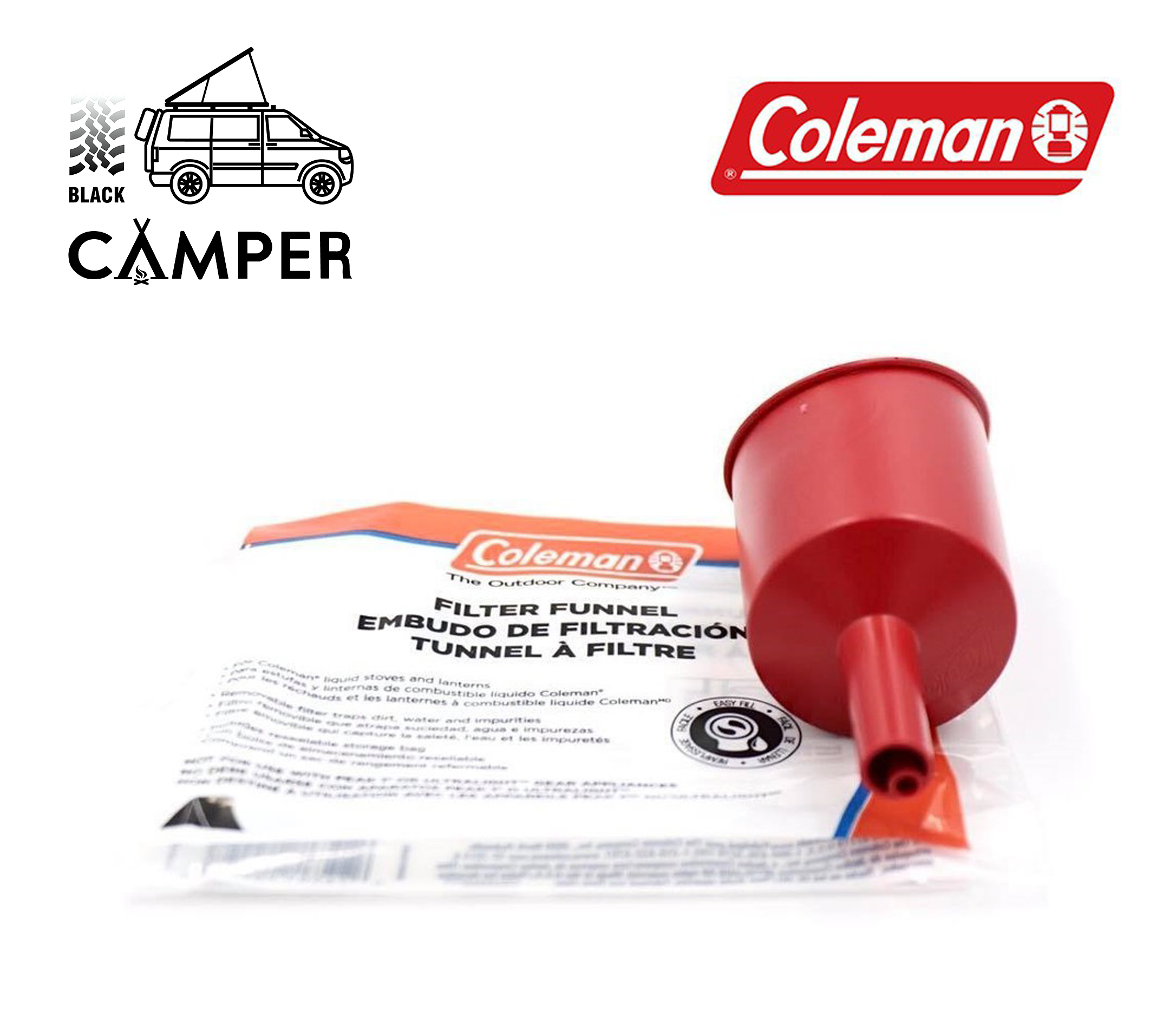 COLEMAN Filter Funnel กรวยน้ำมัน กรวยเติมน้ำมันตะเกียง มีไส้กรอง ...