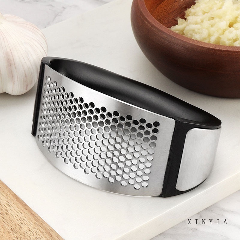 Manual Garlic Presser Curved Garlic Grinding Slicer Chopper Stainless ...