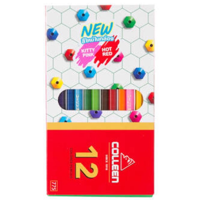 สีไม้คอลลีน (Colleen) 12/24/36 สี ของแท้ 100% ดินสอสีคอลลีน Colleen ...