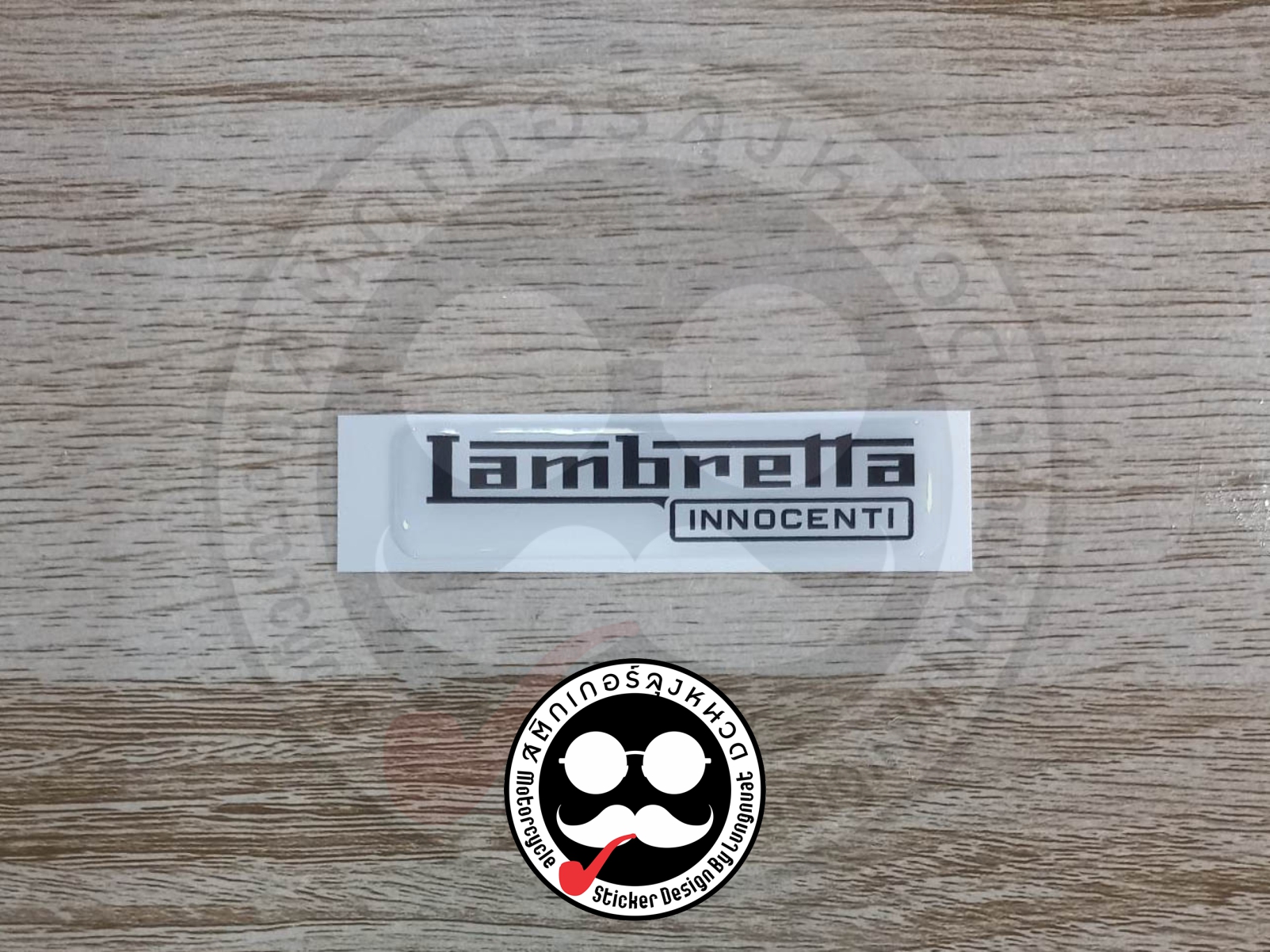 สติ๊กเกอร์เรซิ่นนูน สติกเกอร์ "Sticker" ติดรถแลมเบรตต้า Lambretta กัน ...