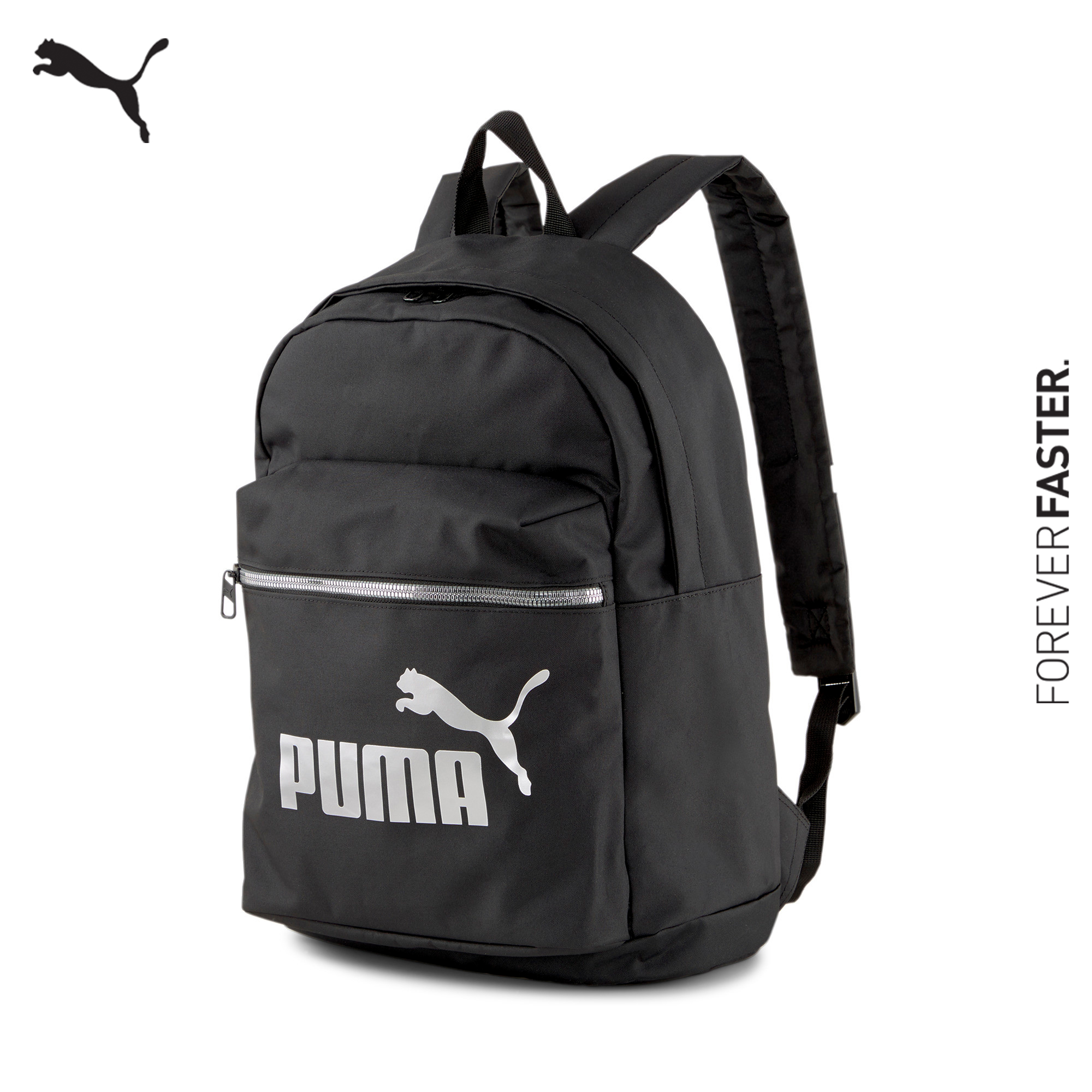 PUMA BASICS - กระเป๋าสะพายหลังผู้หญิง Core Base Backpack สีดำ - ACC ...