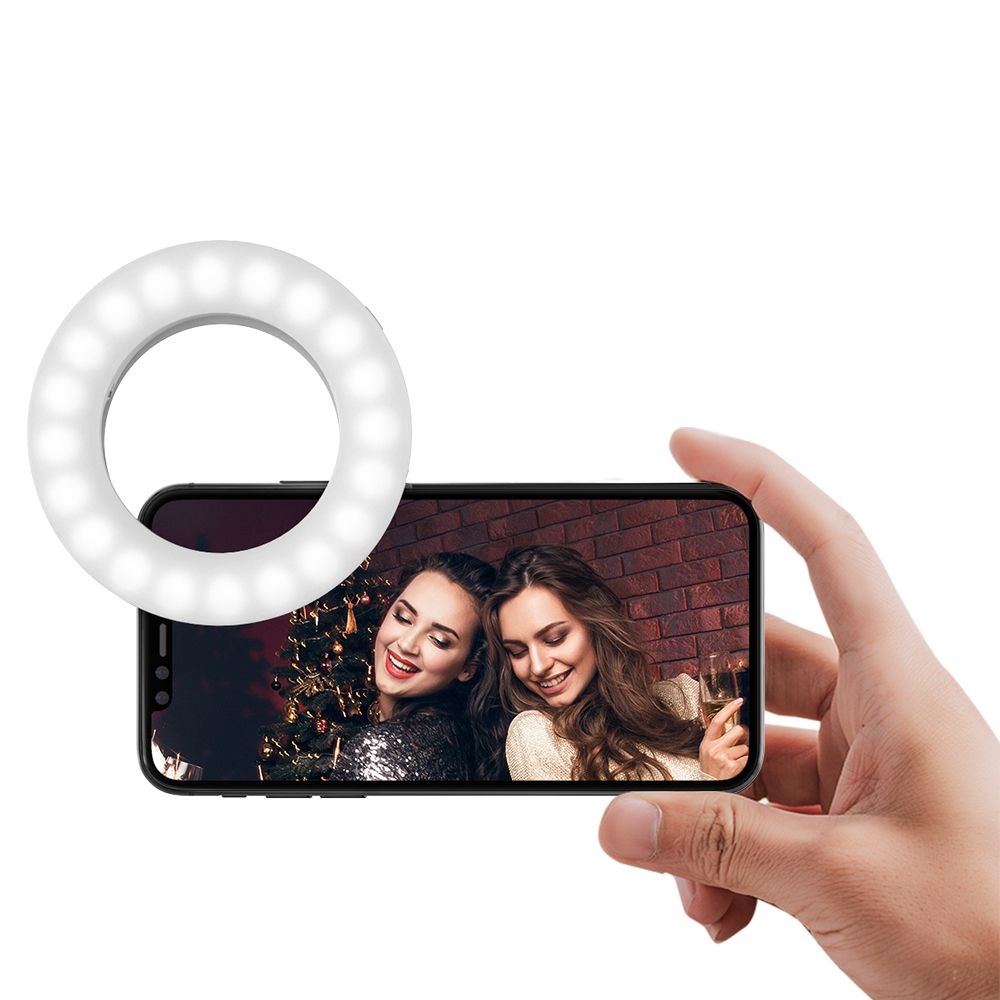 BlitzWolf BW SL0 LED Selfie Ring Fill Light Clip on Beauty Rechargeable ...