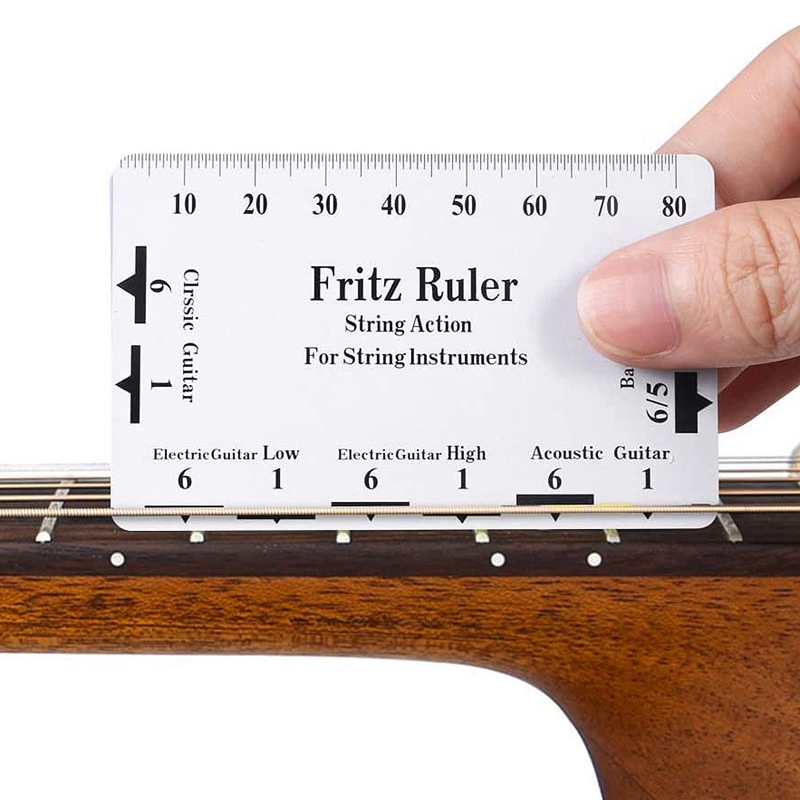 9Pcs Understring Radius Gauge + String Action Ruler Gauge Tool + Guitar ...