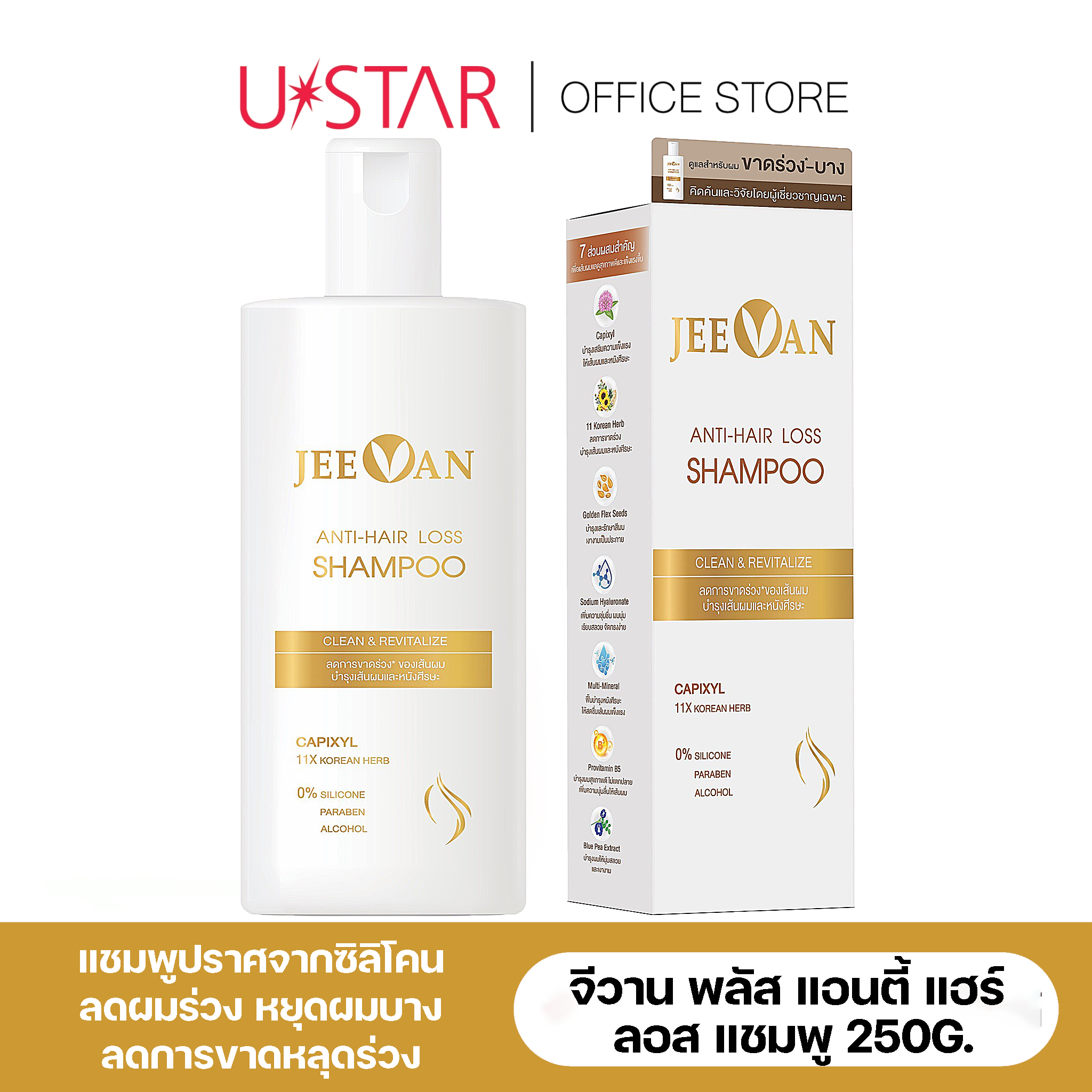 JEEVAN PLUS ANTI-HAIR LOSS COLLECTION - จีวาน พลัส แอนตี้ แฮร์ ลอส คอลลเคลชั่น ลดผมร่วง หยุดผม ...